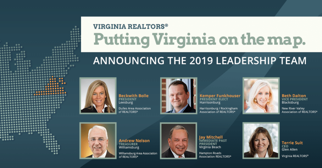 Meet the Virginia REALTORS® 2019 Leadership Team - Virginia REALTORS®