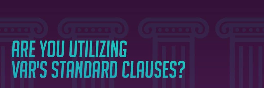 Are You Utilizing the Standard Clauses Provided By Virginia REALTORS ...