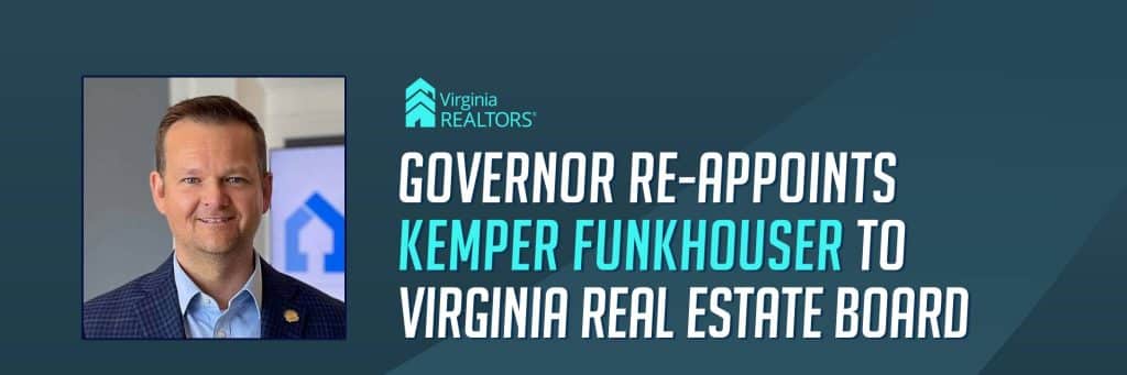 Governor Youngkin Re-Appoints VAR Past President to Virginia Real ...